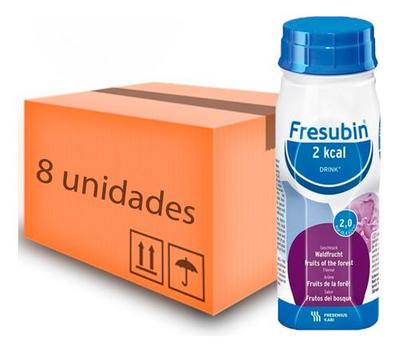 Fresubin 2 Kcal - Sabor Frutas Da Floresta - Kit 8 Unidades - Bebida ...