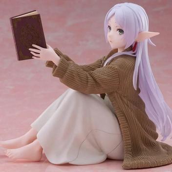 Frieren Reading Anime Figura Modelo PVC Estátua Colecionável Taito ...