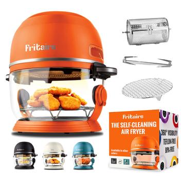 Fritadeira Air Fryer Fritaire Glass 5L 400F 6 em 1, autolimpante ...