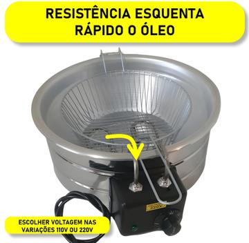 Fritadeira Elétrica 3,5 Litros Inox Profissional JBC Eletro - Fritadeira Industrial - Magazine Luiza