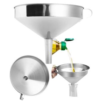 Funil Grande Inox 16cm Coador Com Alça Multiuso Garrafa Óleo - KeHome ...