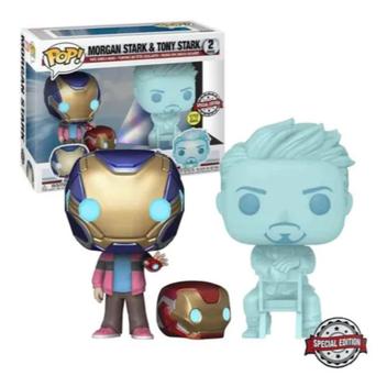 Funko Pop! Marvel Avengers Endgame Morgan &Tony Stark Glows - Funko ...
