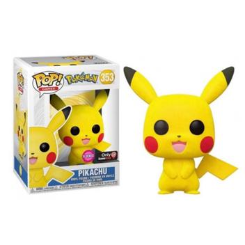 Funko Pop Pikachu Flocked 353 Pop Pokémon Only Gamestop - Funko ...