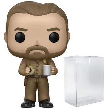 Funko POP! Stranger Things - Boneco de Vinil do Chief Hopper (9,5 cm ...