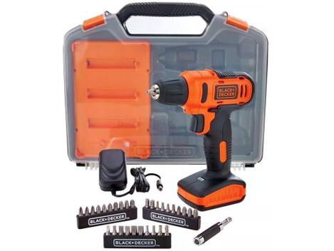 Furadeira e Parafusadeira Black&Decker 12V - Velocidade Variável e Reversível 3/8” LD12SC ...
