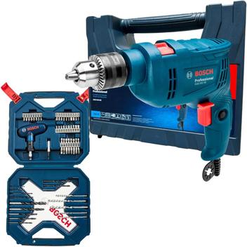 Furadeira Impacto Bosch Gsb 550 Re Kit 54 Peças X Line 110v - Outros ...