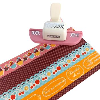 Furador de Papel Scrapbook Borda Gigante Continua HCP606-073 Triangulo ...