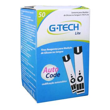 G-tech Lite Auto Code Tiras Com 50 Unidades - Tiras para Medir Glicose ...
