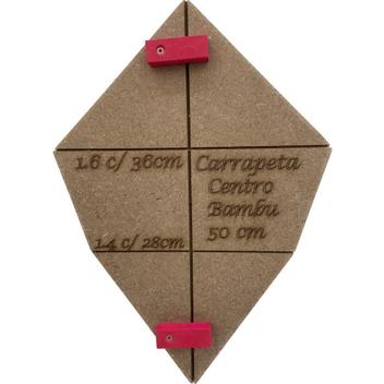 Gabarito De Madeira Para Confecção De Pipas Carrapeta 50 Cm ...