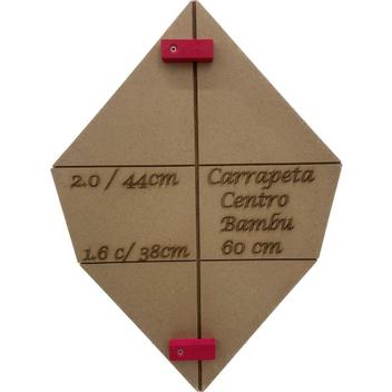 Gabarito De Madeira Para Confecção De Pipas Carrapeta 60 Cm ...