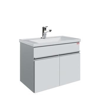 Gabinete Banheiro Madeira Pia Mármore Sintético 60 Cm MDF CLD 0106 ...