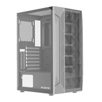 Gabinete Gamer Alseye Pinwheel Mesh, Mid-Tower, Lateral de Vidro ...