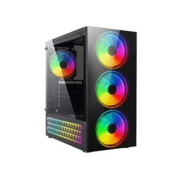 Gabinete Gamer Brx Thunder Preto Ca-039 Rgb S/ Fonte - BR One - Gabinete Gamer - Magazine Luiza