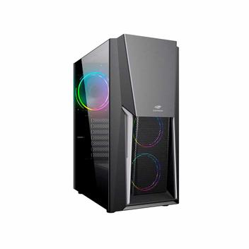 Gabinete Gamer C3tech Mt-g670sbk, Mid Tower, Rgb, Com Fan, Lateral E ...