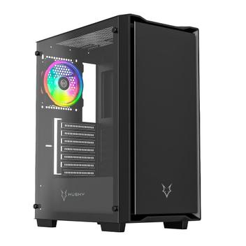 Gabinete Gamer Husky Dome 110, Mid Tower, ATX, Lateral em Vidro, Preto ...
