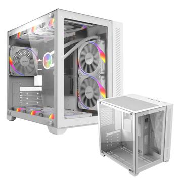Gabinete Gamer Mid Tower Forcefield White Ghost Branco Suporta Water ...
