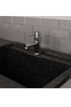 Gabinete lavanderia MDF com Tanque Mármore Sintético 40 litros com ...