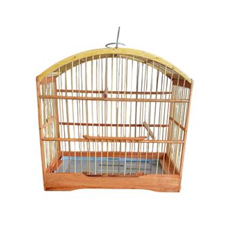 Gaiola De Coleiro De Madeira E Varetas Bambu Barata - Império - Gaiola ...