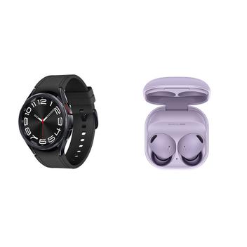 Galaxy Watch6 Classic LTE 43mm Grafite + Galaxy Buds2 Pro Violeta ...