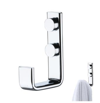 Gancho Multiuso Suporte Cabide Porta Toalha De Parede Cromado - 2314 ...