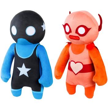 Gang Beasts Vermelho e Azul Wrestler Plush 2pk 12 "Personagem - PMI ...