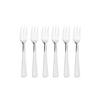 Garfo de Sobremesa para Bolo Aço Inox Talheres Bar Padaria 6un ...