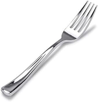 Garfo Sobremesa 14cm Descartáveis de Luxo em Plástico 8 unidades ...