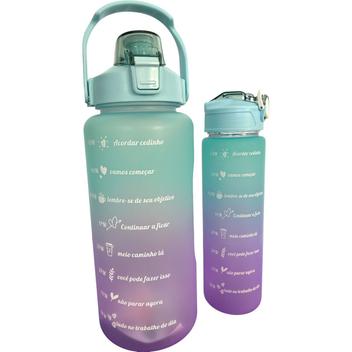 Garrafa 2 litros + garrafa 900 ml Squeeze Academia c/ Alça - DMECOM ...
