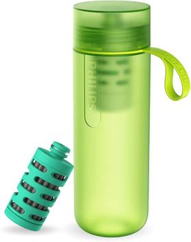 Garrafa De Água C/Filtro Philips Go Zero Active Bottle Verde - Garrafa ...