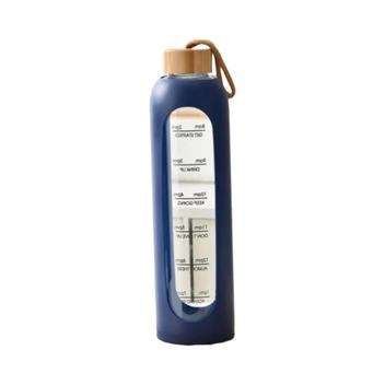 Garrafa De Água De Vidro De 1 Litro (32oz) Com Marcação De Tempo, Tampa ...