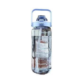 Garrafa De Água Portátil De Grande Capacidade 2L Com Marcador De Tempo ...
