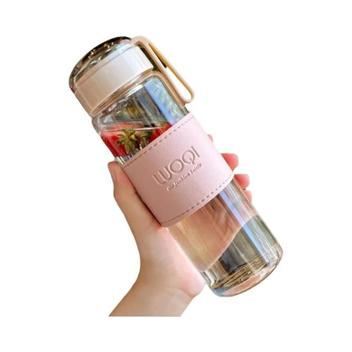 Garrafa De Água Portátil De Vidro Resistente Ao Calor De 340ml 480ml, Fofa, Com Tampa De Rosca E ...