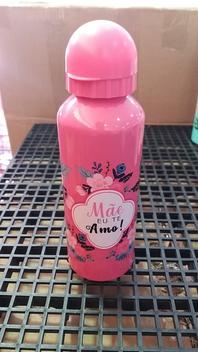 Garrafa de Alumínio - Frases de Dias das Mães - 500ml - Interponte - Garrafa - Magazine Luiza