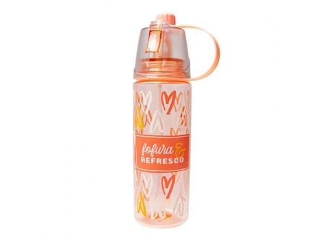 Garrafa squeeze borrifador água 600ml fofura e refresco uatt - Squeeze ...