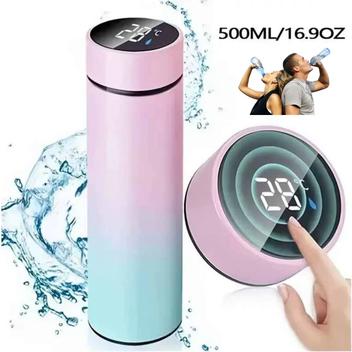 Garrafa Térmica Com Sensor LED E Display LCD 500ml - GARRAFAS E CIA - Garrafa Térmica - Magazine ...