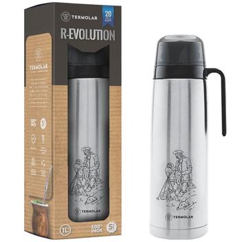Garrafa Térmica Termolar R-Evolution Inox, 1 Litro, Inquebrável ...