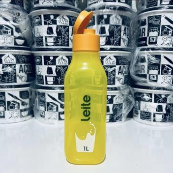 Garrafa Tupperware Eco Tupper Quadrada Plus 1 litro Leite Colecionável ...