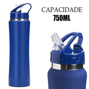 Garrafa ul Escuro Dupla Camada Térmica Quente Frio 750Ml - Aquilae ...