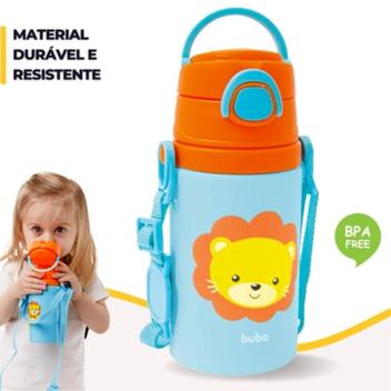 Garrafinha aluminio animalfun leao 450ml - BUBA - Garrafa - Magazine Luiza