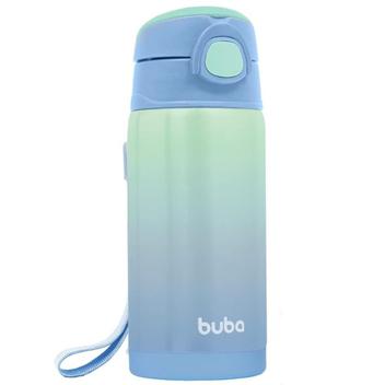 Garrafinha Térmica Infantil Degradê Azul Aço Inox 400mL - Buba ...