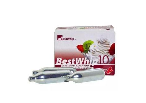 GAS BEST WHIP PARA CHANTILLY COM 10 UNIDADES DE 80g - Garrafa de ...