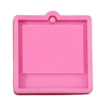 Gato Cão Tag Pingente Molde De Silicone Resina Cola Epoxy Chaveiro Diy ...