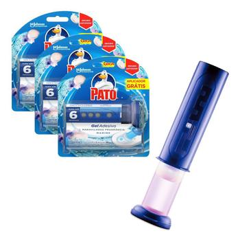 Gel Adesivo Para Sanitários Pato Marine C Aplicador Kit 3 - Pastilha ...
