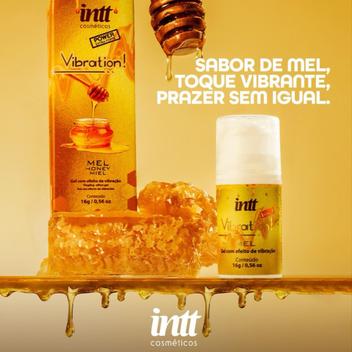 Gel Beijável Vibration Power Extra Forte Mel Intt - 16ml - Intt ...