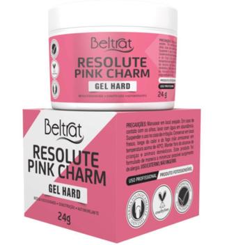 Gel construtor autonivelante para unhas resolute pink charm hard 24g ...