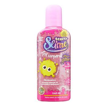 Gel Corporal Beauty Slime Iluminador com Glitter Rosa 140ml ...