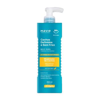 Gel Creme Mavie Vegano Modelador De Cachos Max Curl 350ml - Gel de ...