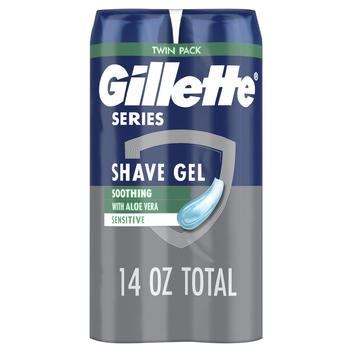 Gel de Barbear Gillette Series 3X Action Sensitive - Pacote Duplo com ...