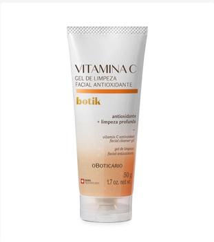 Gel de Limpeza Facial Antioxidante Vitamina C Botik 50g - O Boticário ...