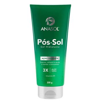 Gel hidratante anasol póssol ação acalmante 3x aloe vera vitamina b5 ...